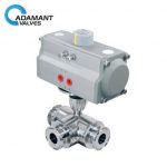 3 Way Sanitary Ball Valve Full Port With Tri-clamp Ends -3 Way ...