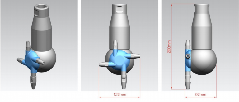 AV-13RJ Sanitary Rotary Jet head | Adamant Valves