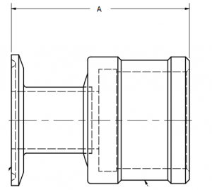 SS-TFCA Tri-Clamp & Female Camlock Adapter | Adamant Valves
