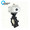 AV-1-S0700 Electric Actuated PVC Butterfly Valves 110 VAC with EPS ...